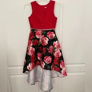 Rare Editions | Dresses | Rare Editions Hilo Red Rose Dress Size 2 ...
